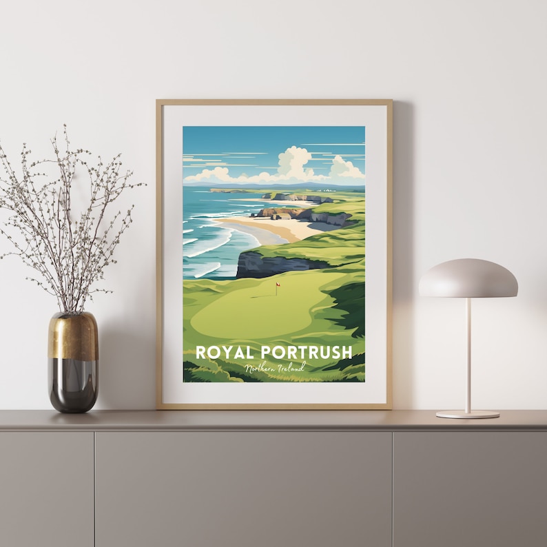 Royal Portrush Poster, Royal Portrush Wall Art, Royal Portrush Northern ...