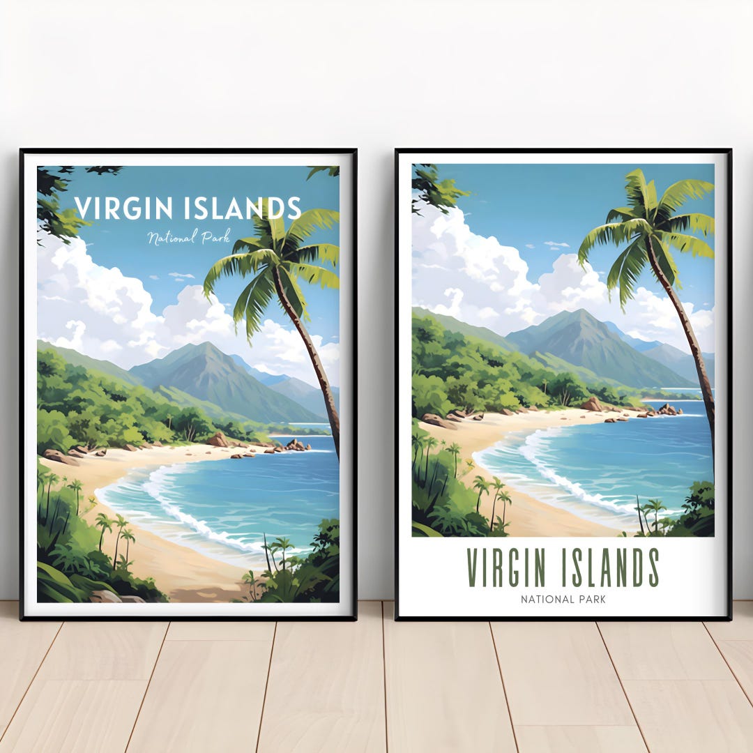 Virgin Islands National Park Poster, Virgin Islands National Park Print ...