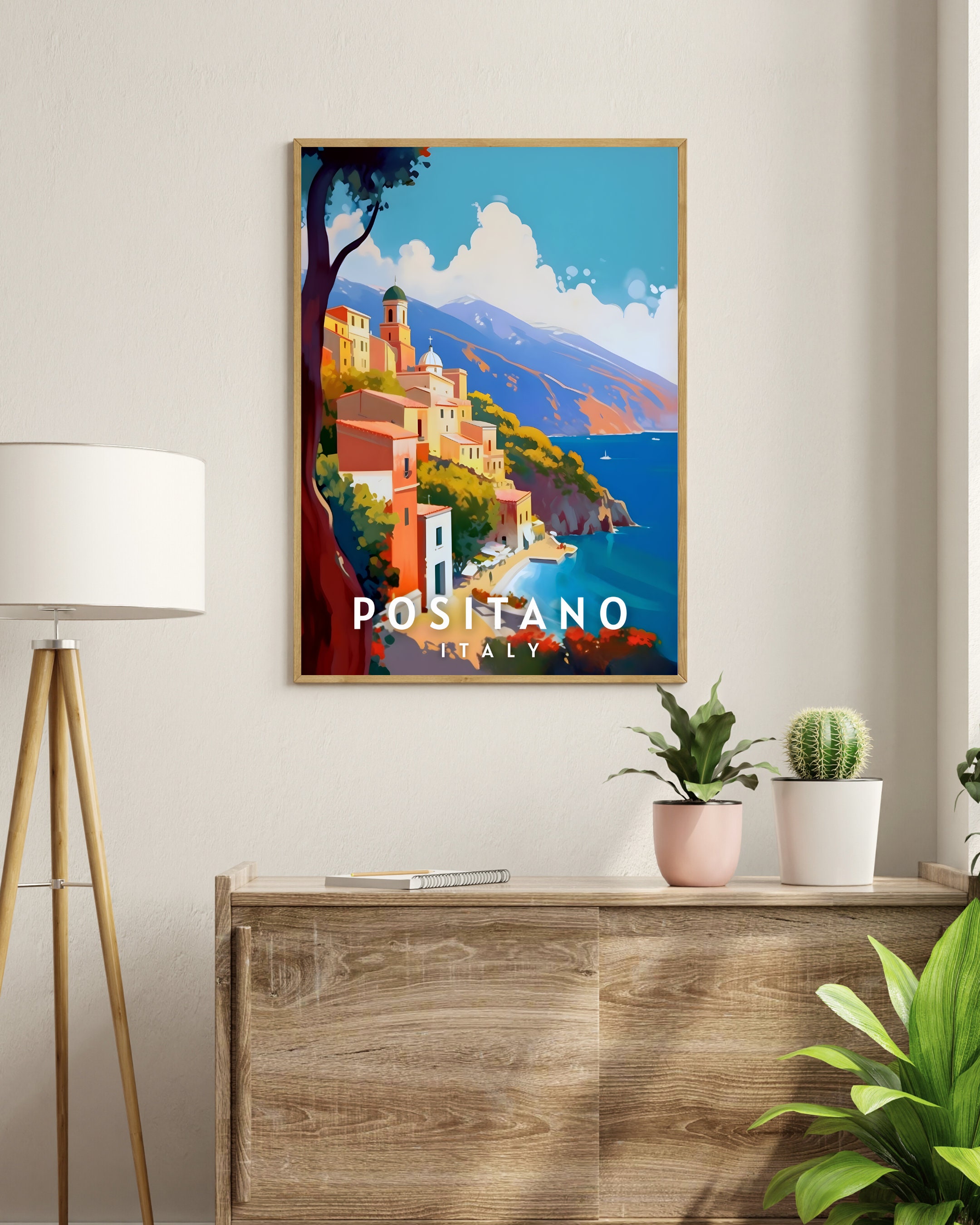 Positano Travel Poster Positano Wall Art Print Positano - Etsy