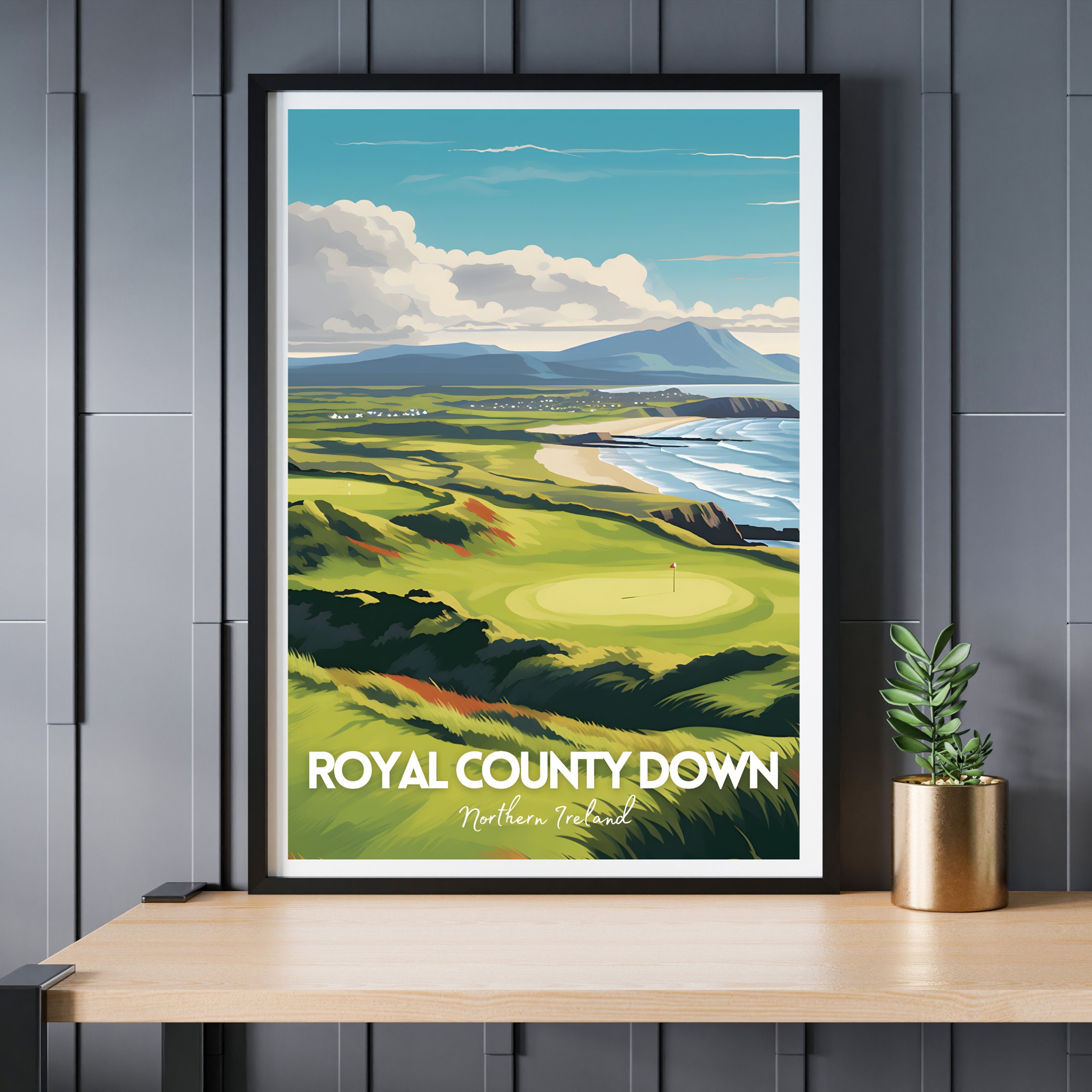 Royal County Down Poster, Royal County Down Wall Art, Royal County Down ...