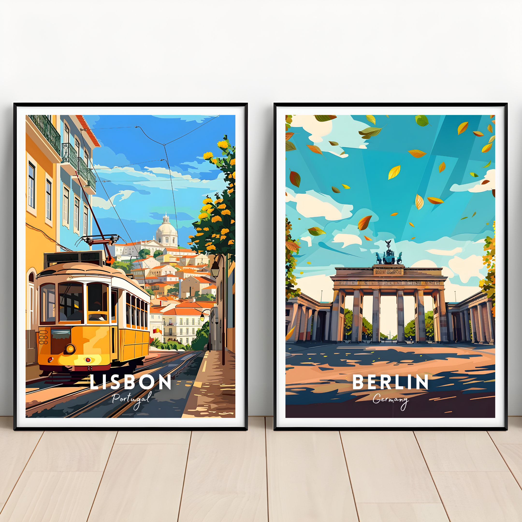 World Cities Poster Set of 15, World Cities Print Set, World Cities ...