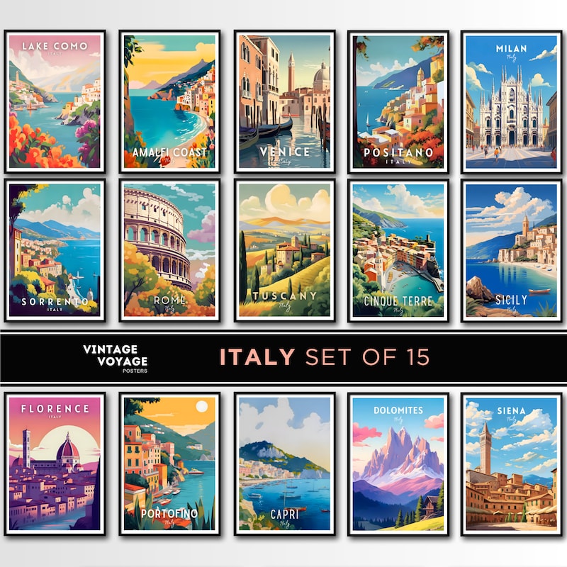 Italy Travel Poster - Etsy