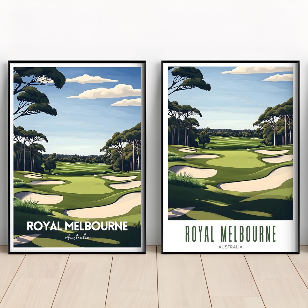 Royal Melbourne Poster, Royal Melbourne Resort Golf Course, Royal ...