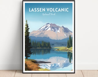 Lassen Volcanic National Park Poster - Etsy