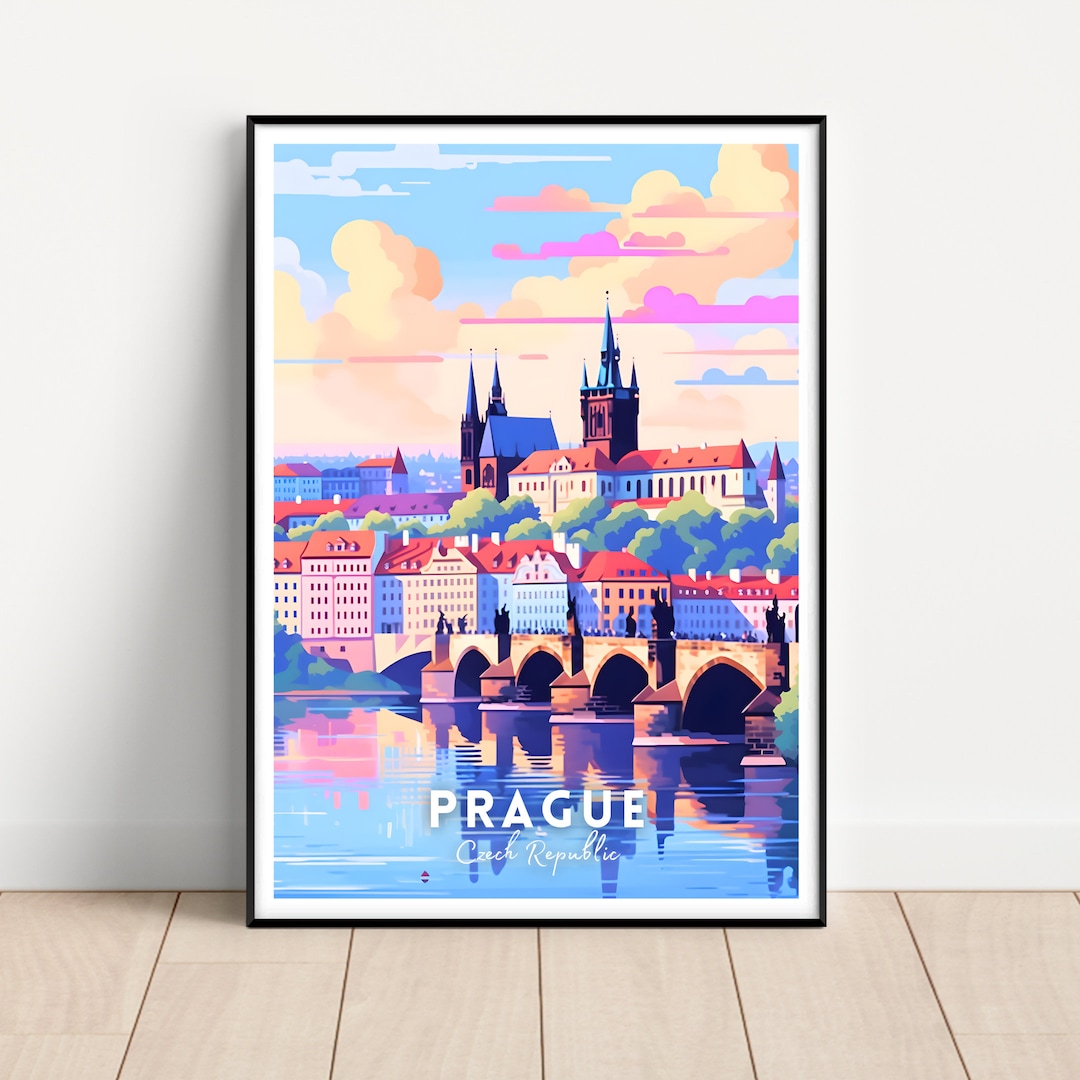 Prague Poster, Prague Print, Prague Wall Art, Czech Republic Wall Art ...