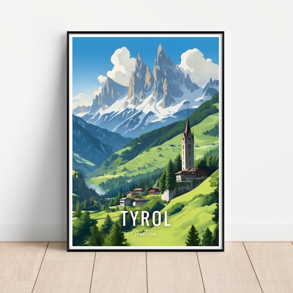 Vintage Poster Tyrol - Etsy