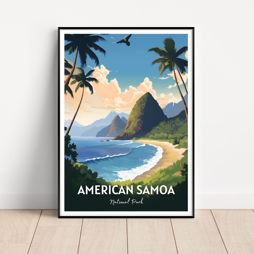American Samoa National Park Poster, American Samoa National Park Print ...