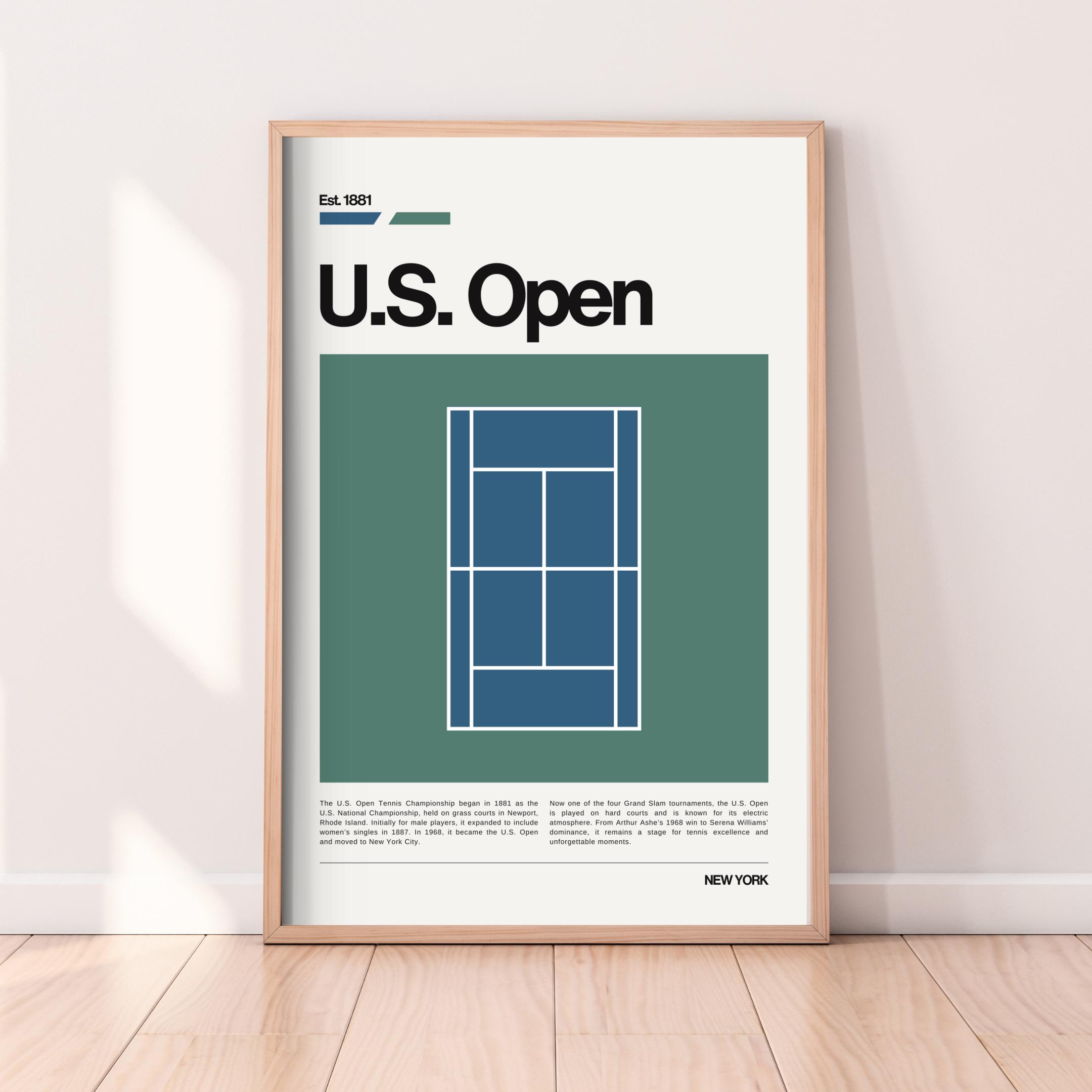 Tennis Grand Slam Poster Set, Tennis Print Set, Wimbledon, French Open ...