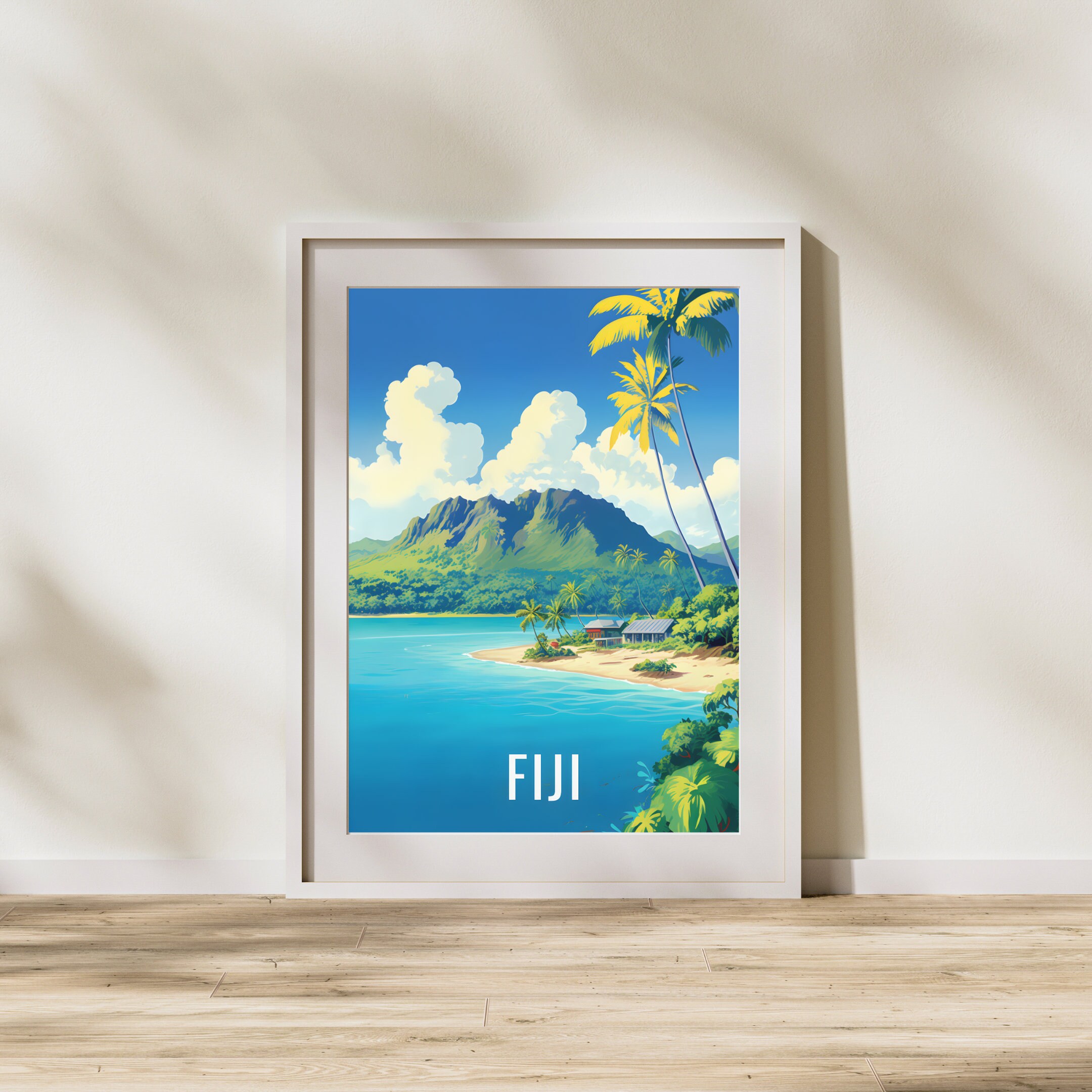 Fiji Travel Poster, Fiji Wall Art, Fiji Print, Digital Download ...