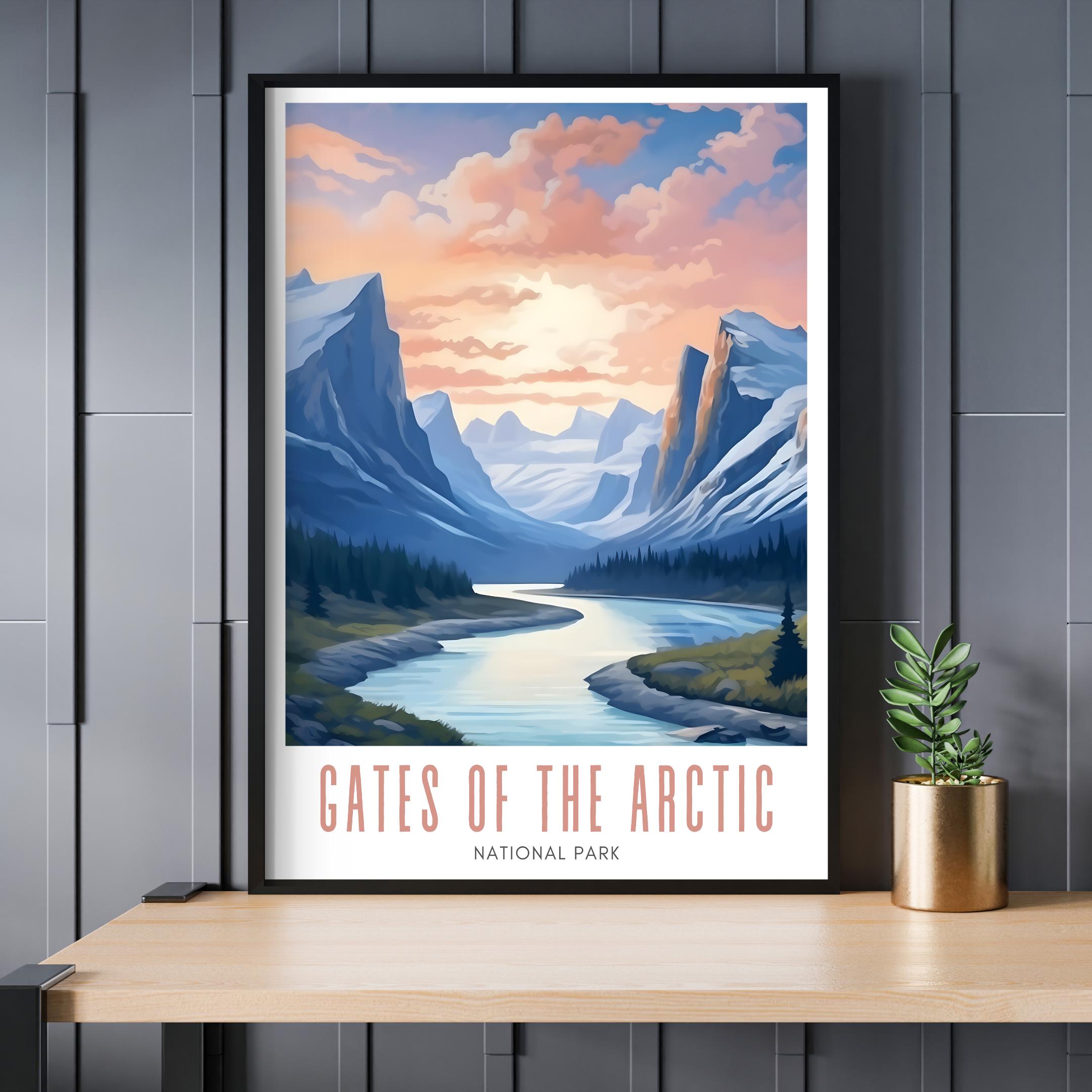 Gates of the Arctic National Park Poster, Gates of the Arctic National ...