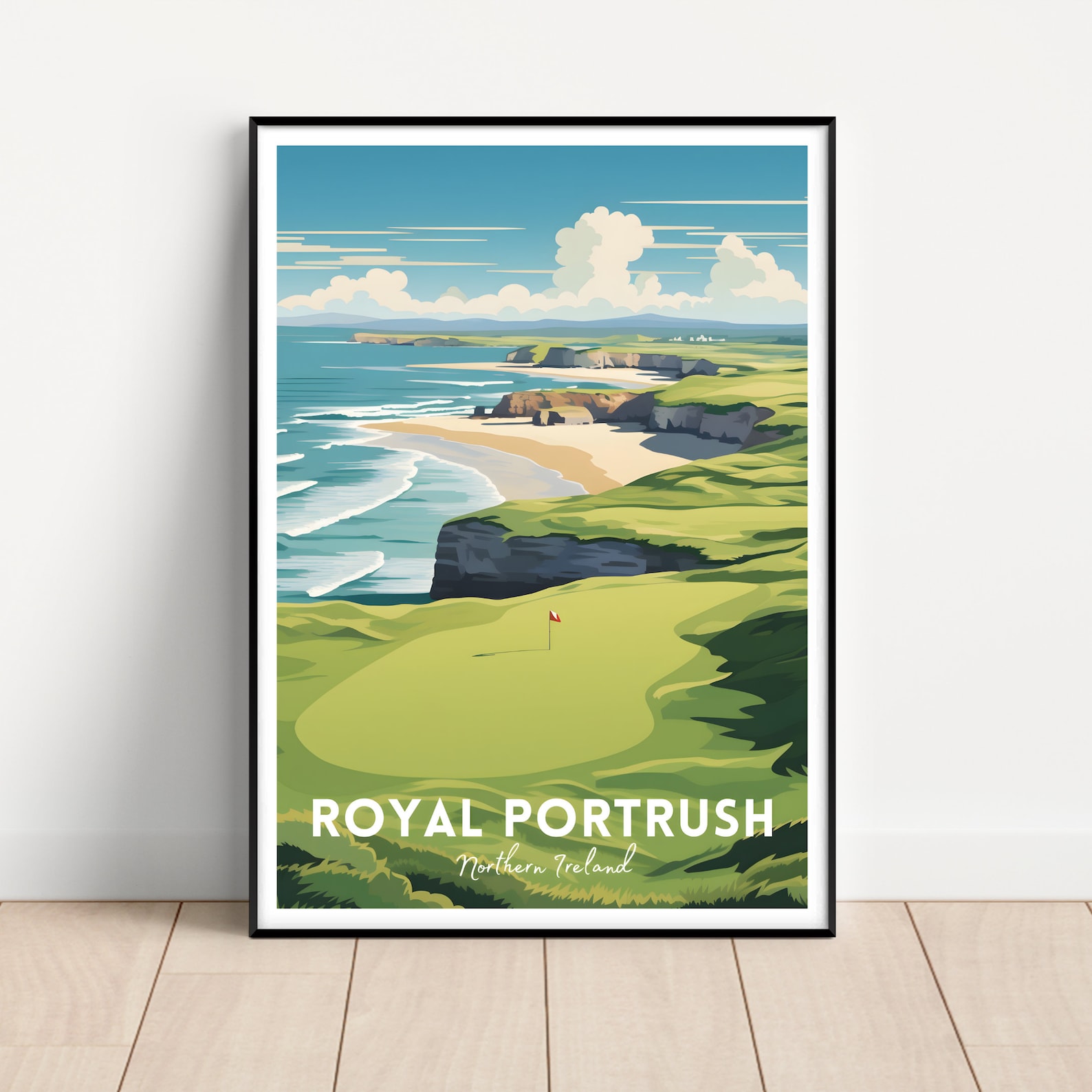 Royal Portrush Poster, Royal Portrush Wall Art, Royal Portrush Northern ...
