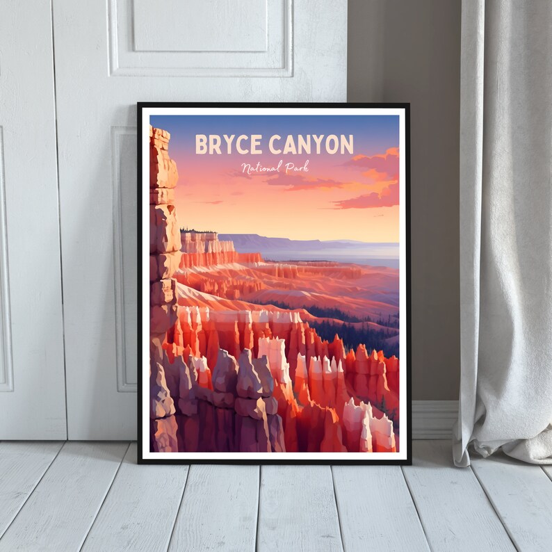 Bryce Canyon National Park Poster, Bryce Canyon National Park Print ...