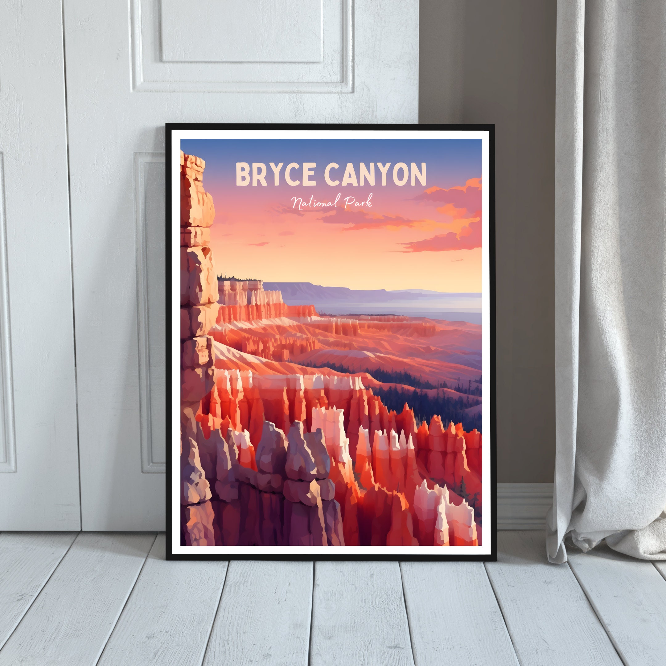 Bryce Canyon National Park Poster, Bryce Canyon National Park Print ...
