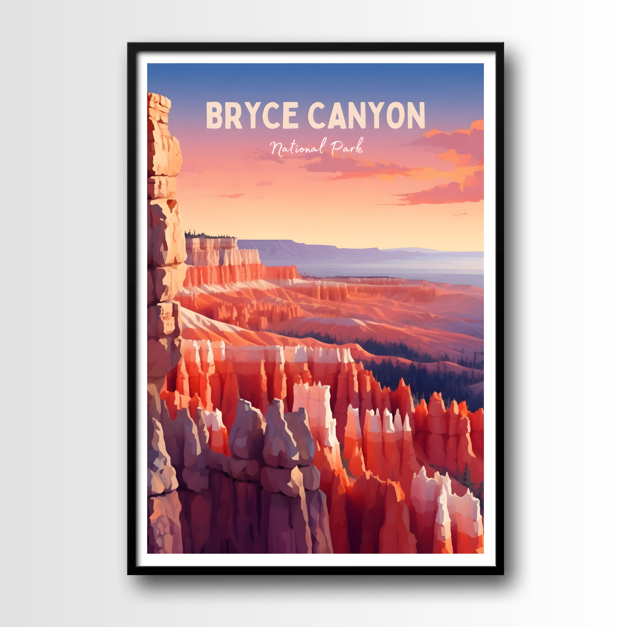 Bryce Canyon National Park Poster, Bryce Canyon National Park Print ...