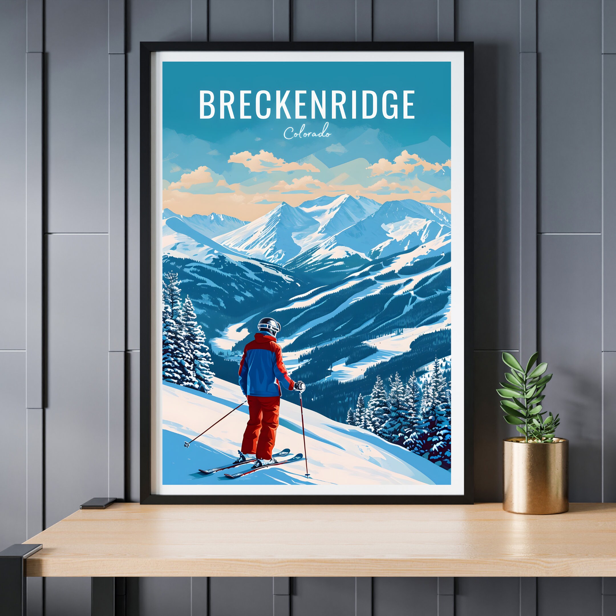 Breckenridge Travel Poster, Aspen Print, Colorado Poster, Colorado ...