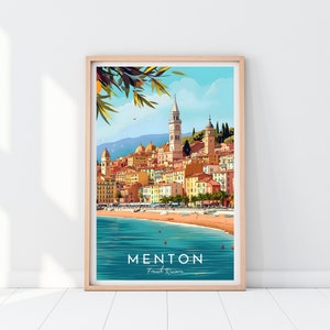 French Riviera Poster Set, French Riviera Print Set, French Riviera Wall Art, Monaco, Nice ...