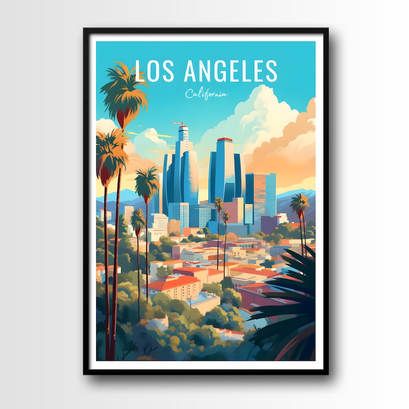Los Angeles Print - Etsy