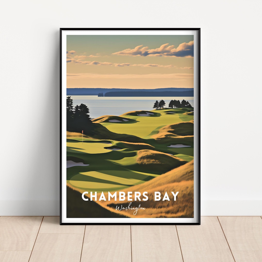 Chambers Bay Poster, Chambers Bay Print, Digital Download, Printable ...