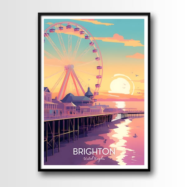 Brighton Poster - Etsy UK