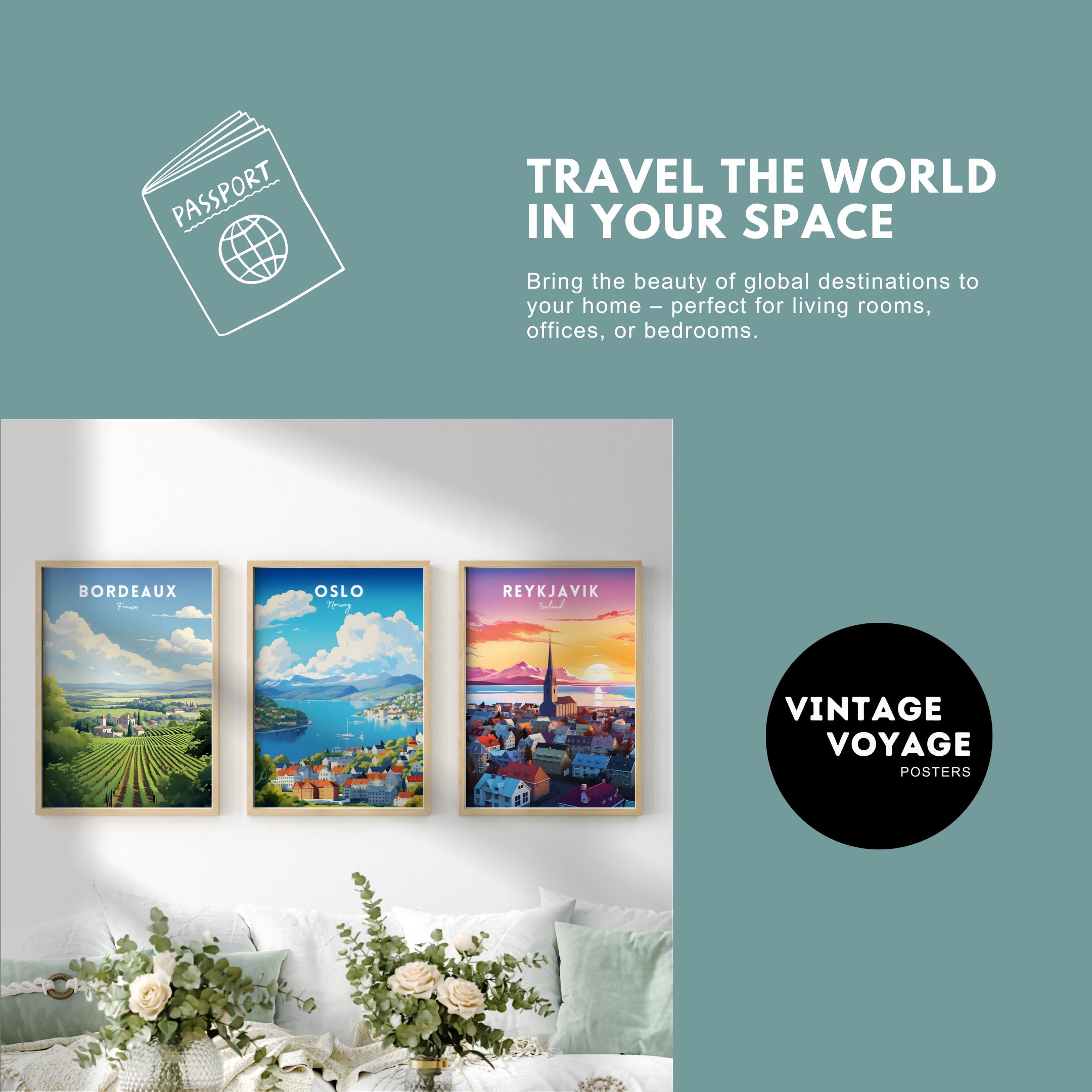 Travel Poster Mega Bundle, Travel Print Gallery, Travel Wall Art Set ...