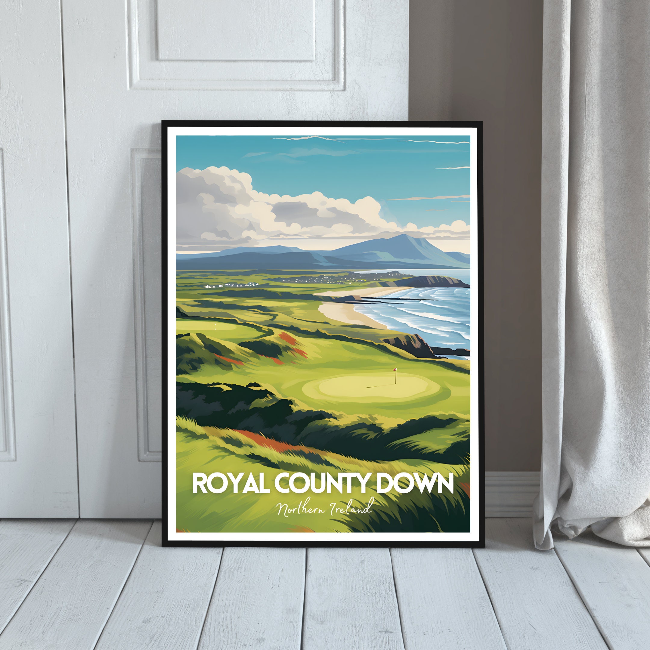 Royal County Down Poster, Royal County Down Wall Art, Royal County Down ...