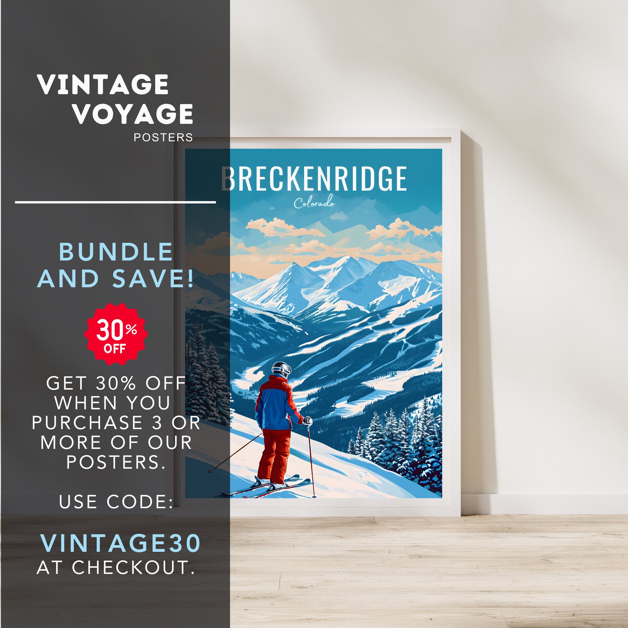 Breckenridge Travel Poster, Aspen Print, Colorado Poster, Colorado ...