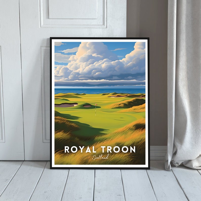 Royal Troon Poster, Royal Troon Wall Art, Royal Troon Scotland, Digital ...