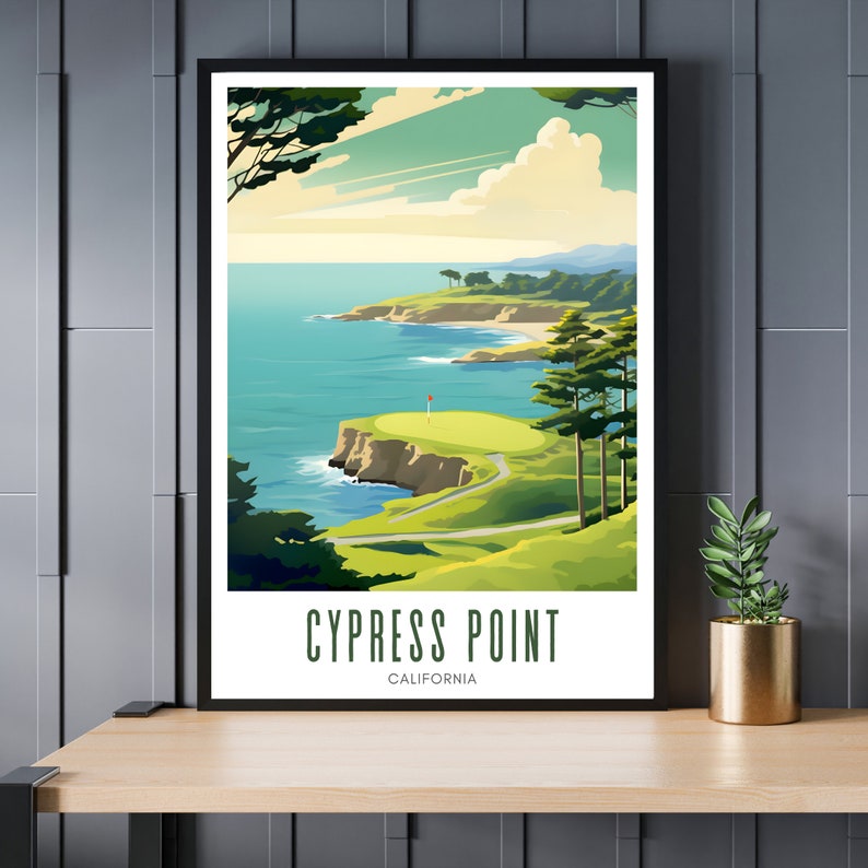 Cypress Point Poster, Cypress Point Golf Course, Cypress Point Print ...