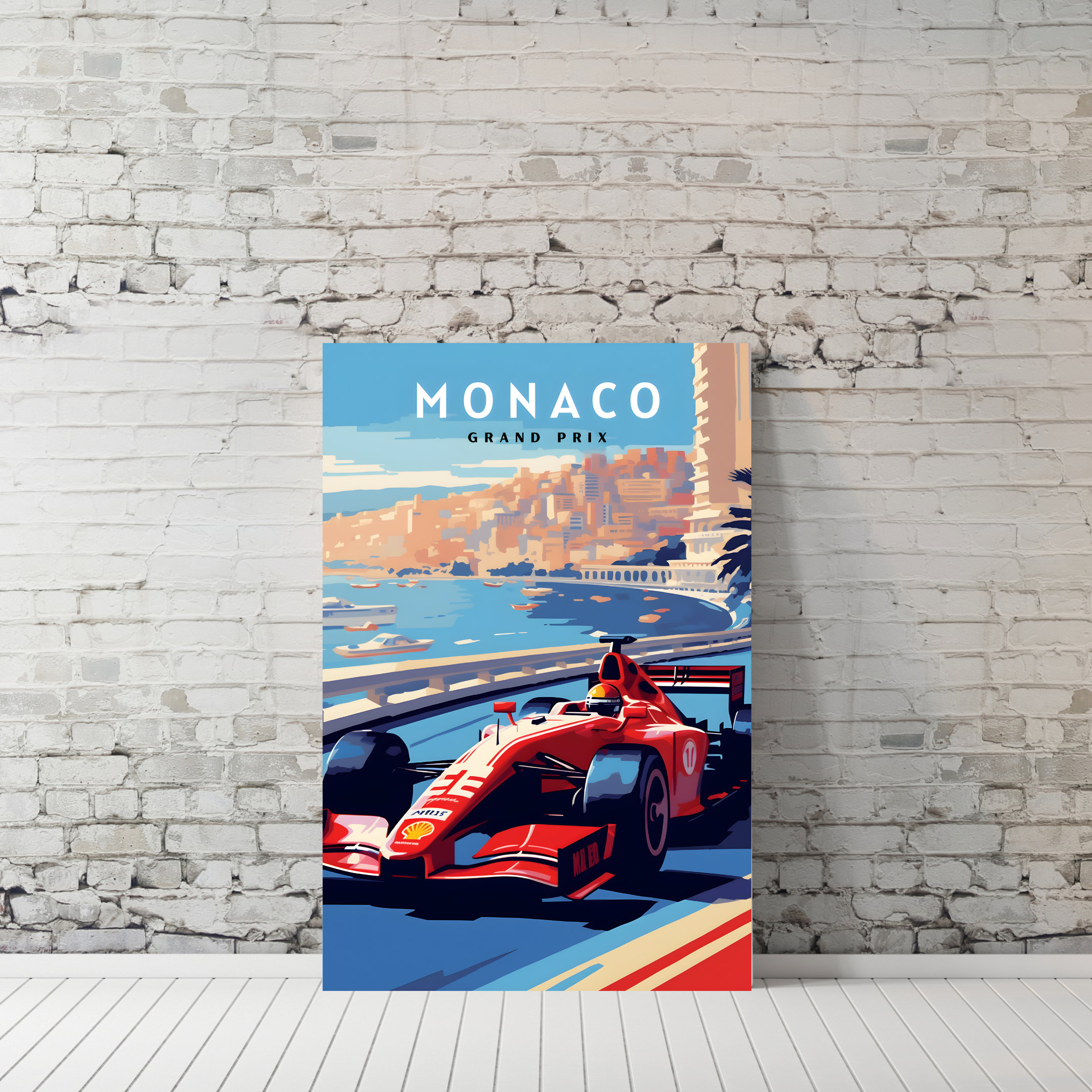 Monaco Travel Poster, Monaco Wall Art, Monaco Grand Prix Poster ...