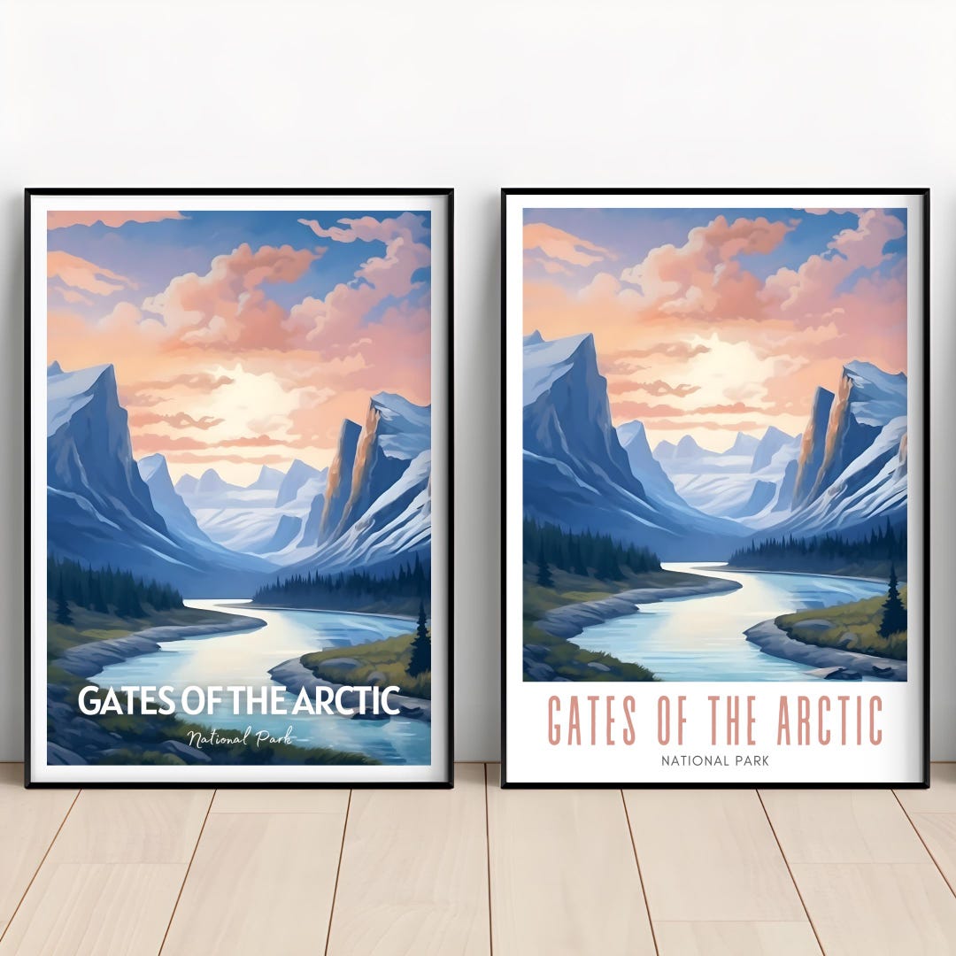 Gates of the Arctic National Park Poster, Gates of the Arctic National ...
