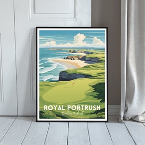 Royal Portrush Poster, Royal Portrush Wall Art, Royal Portrush Northern ...