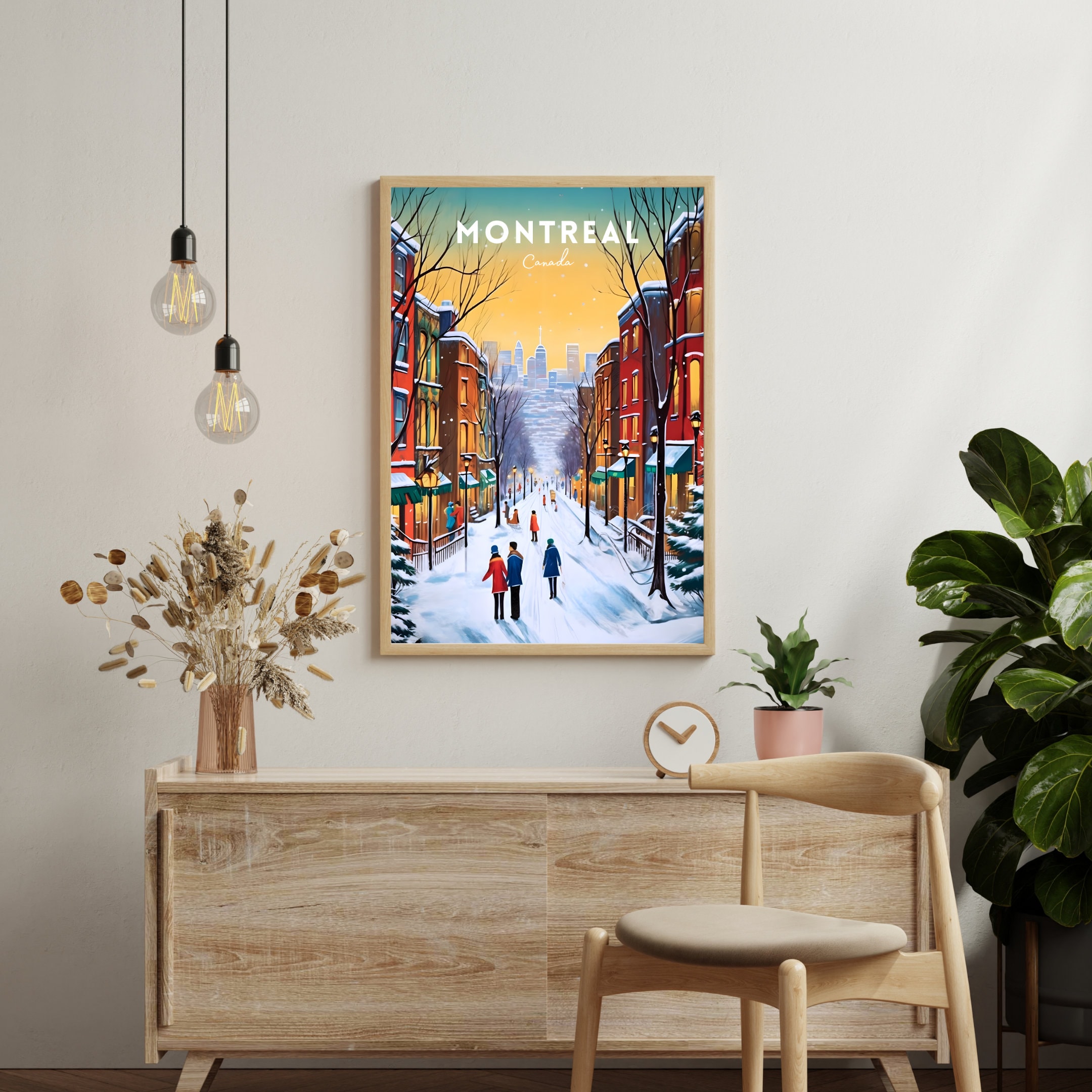 Montreal Travel Poster, Montreal Print, Digital Download, Printable ...