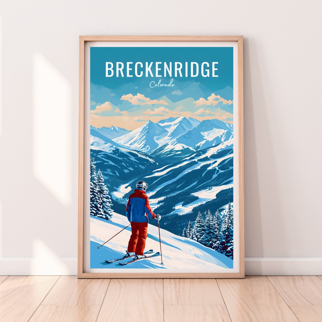 Breckenridge Travel Poster, Aspen Print, Colorado Poster, Colorado ...