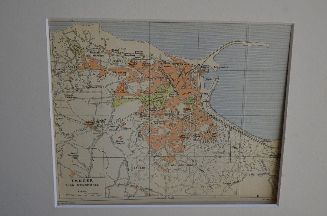 Ancient Map of Tangier - Etsy Australia