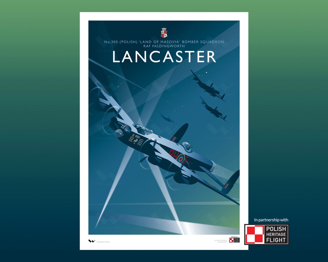 Avro Lancaster (no. 300 Squadron) Art Print • in Partnership With the ...