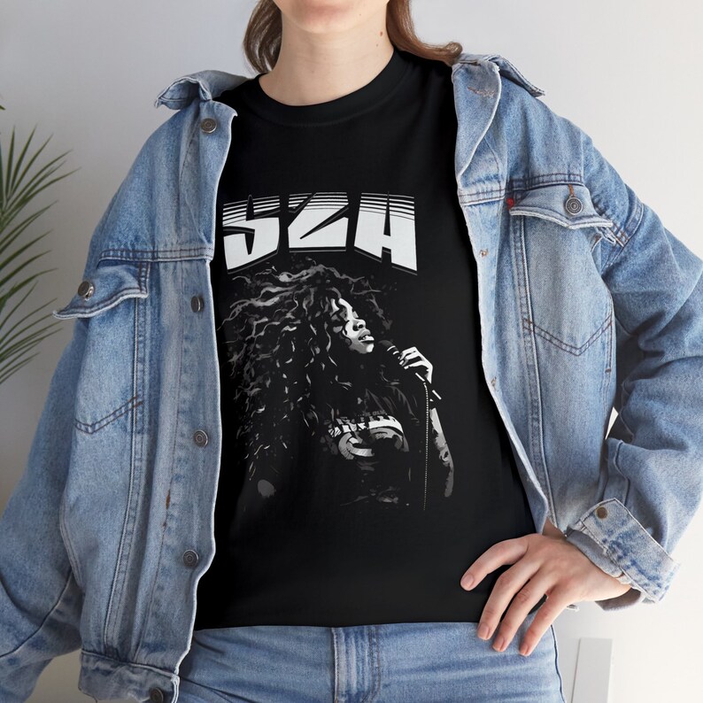 Sza Shirt, Live Black and White, Sza Merch, Sza T-shirt, SZA Sos Tour ...