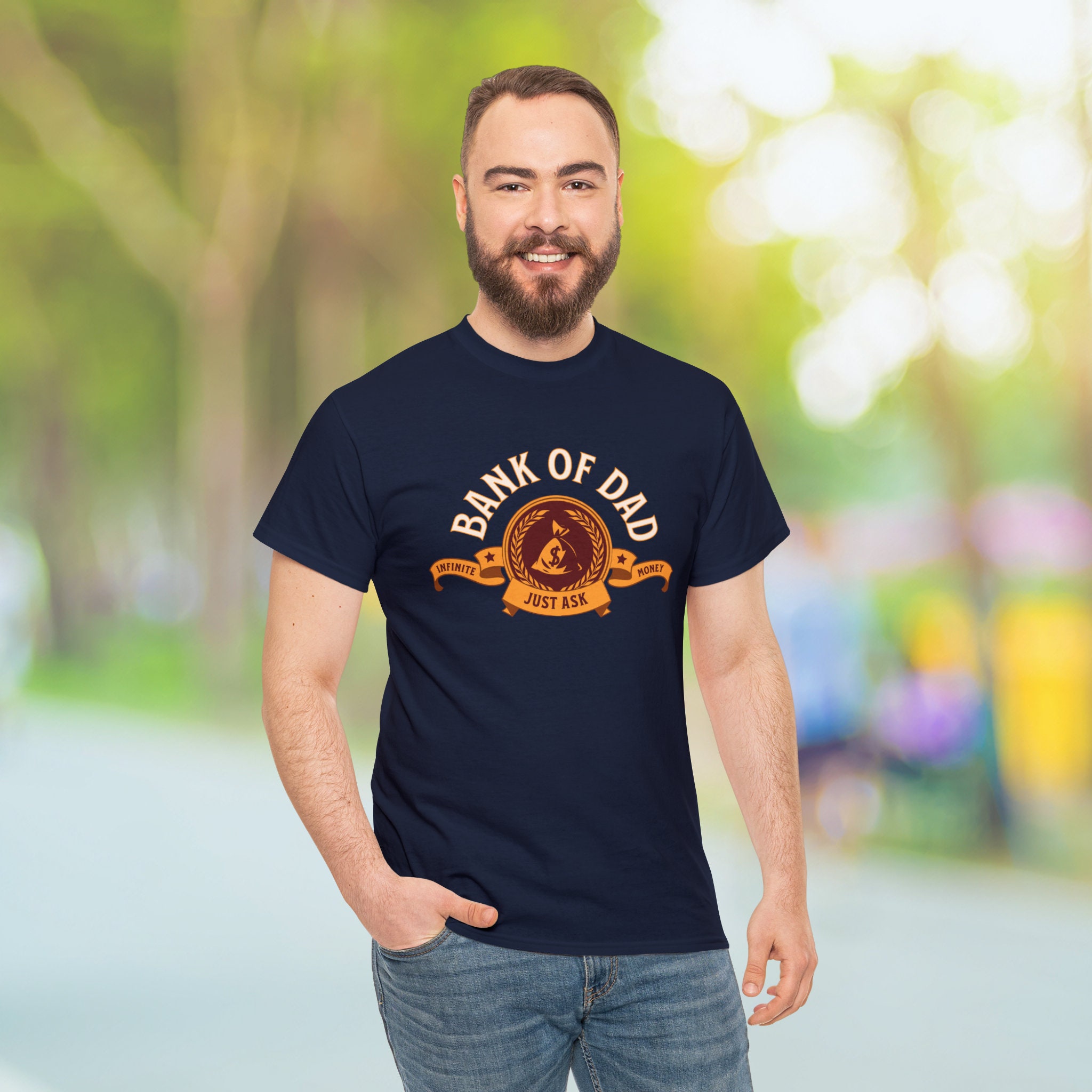 Bank of Dad Shirt, Infinite Money Just Ask, Funny T Shirt for Dads ...