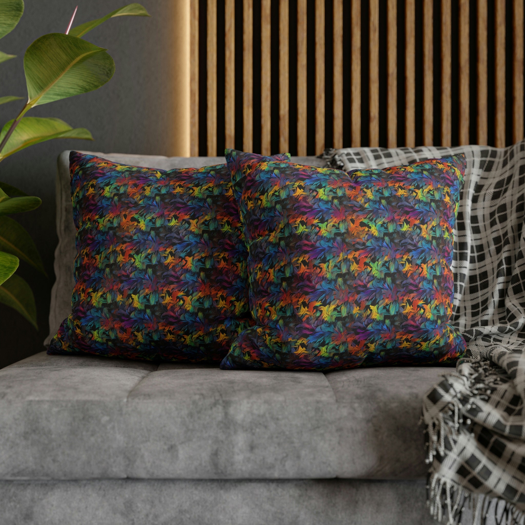 Autostereogram Magic Eye Style Print Pattern Spun Polyester Square ...