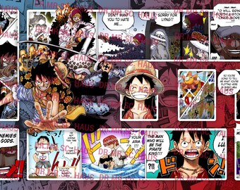 Luffy With Manga Background One Piece TCG Custom Playmat Design by ...