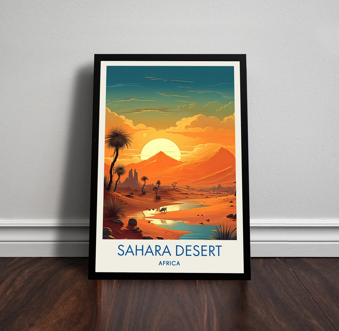 Sahara Desert Poster Africa Poster Sahara Desert Print - Etsy