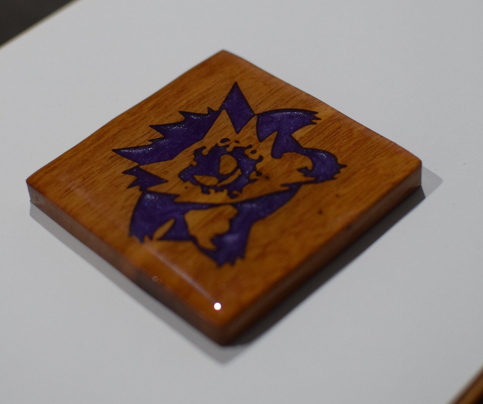 Gengar Evolution Line Wooden Drink Coaster 86x86mm - Etsy