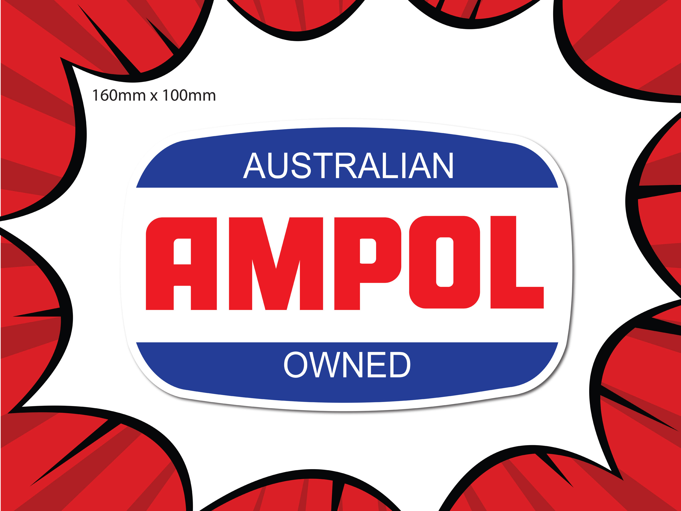 Ampol Vinyl Sticker Vintage Classic Petroliana | Camping | Fishing ...