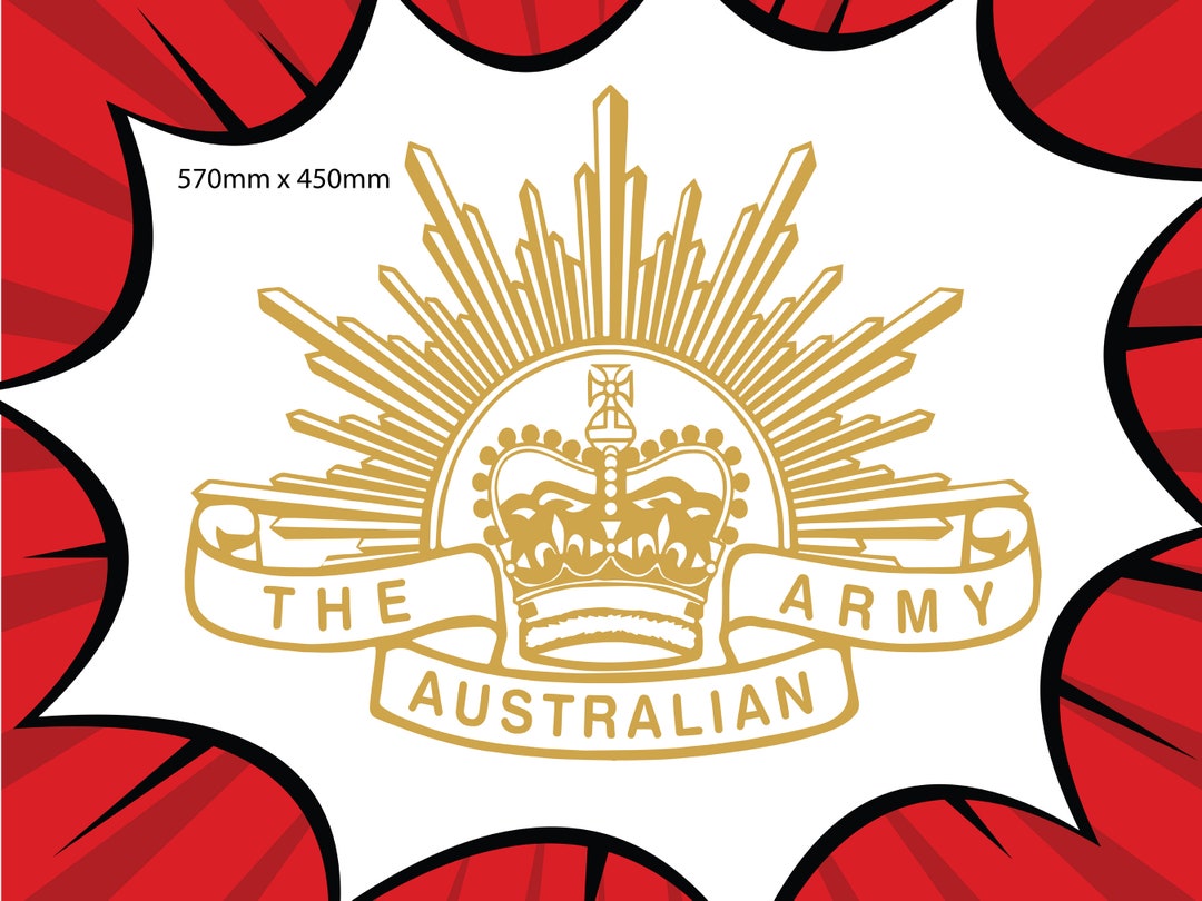 ANZAC HUGE Gold White or Silver | the Australian Army Sticker | Lest We ...