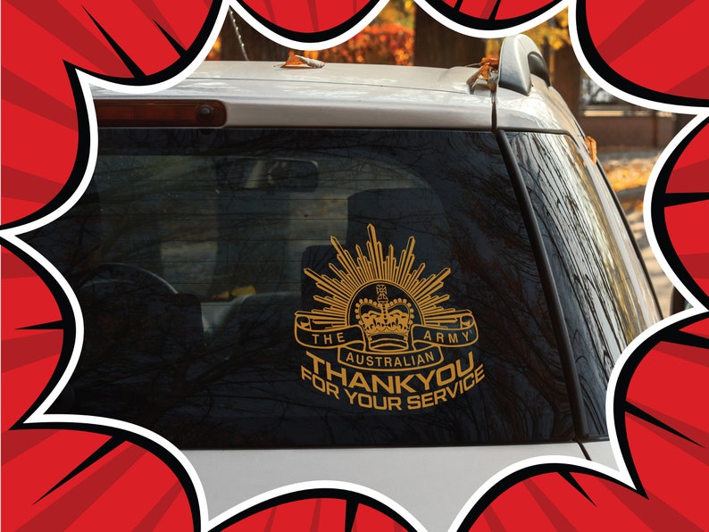 ANZAC Decal Australia Army gold No Background Sticker - Etsy Australia
