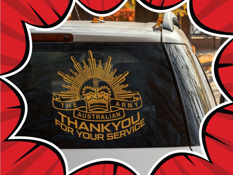 ANZAC Decal Australia Army gold No Background Sticker - Etsy Australia