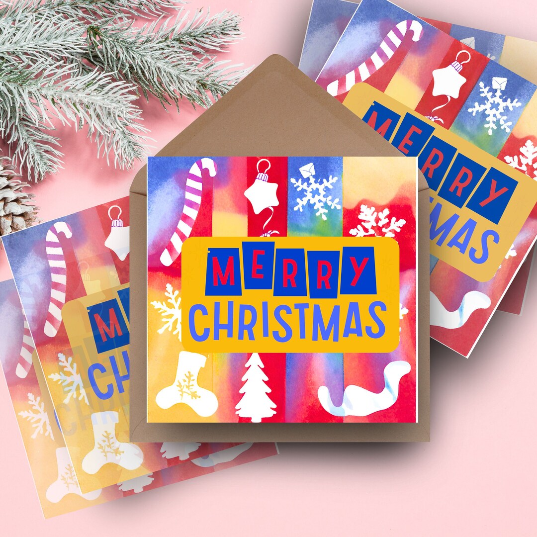 Autism Awareness Christmas Cards Pack of 10 Watercolour - Etsy