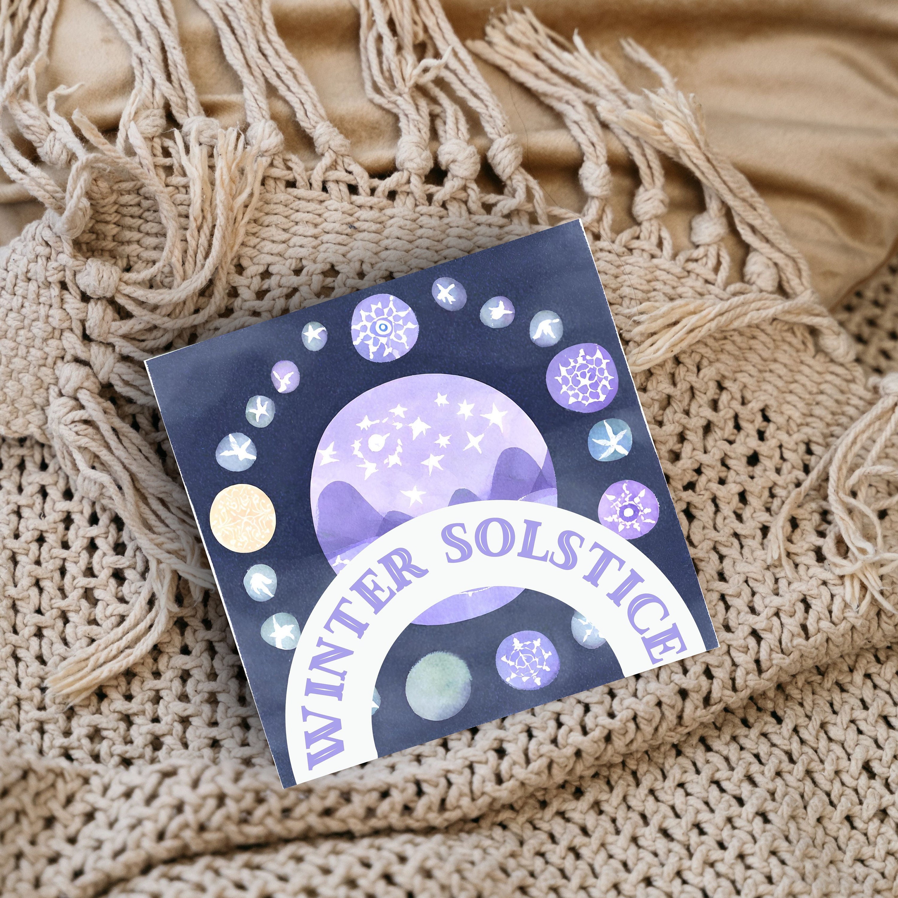 Winter Solstice Greeting Card Send Warmth Heathens - Etsy UK