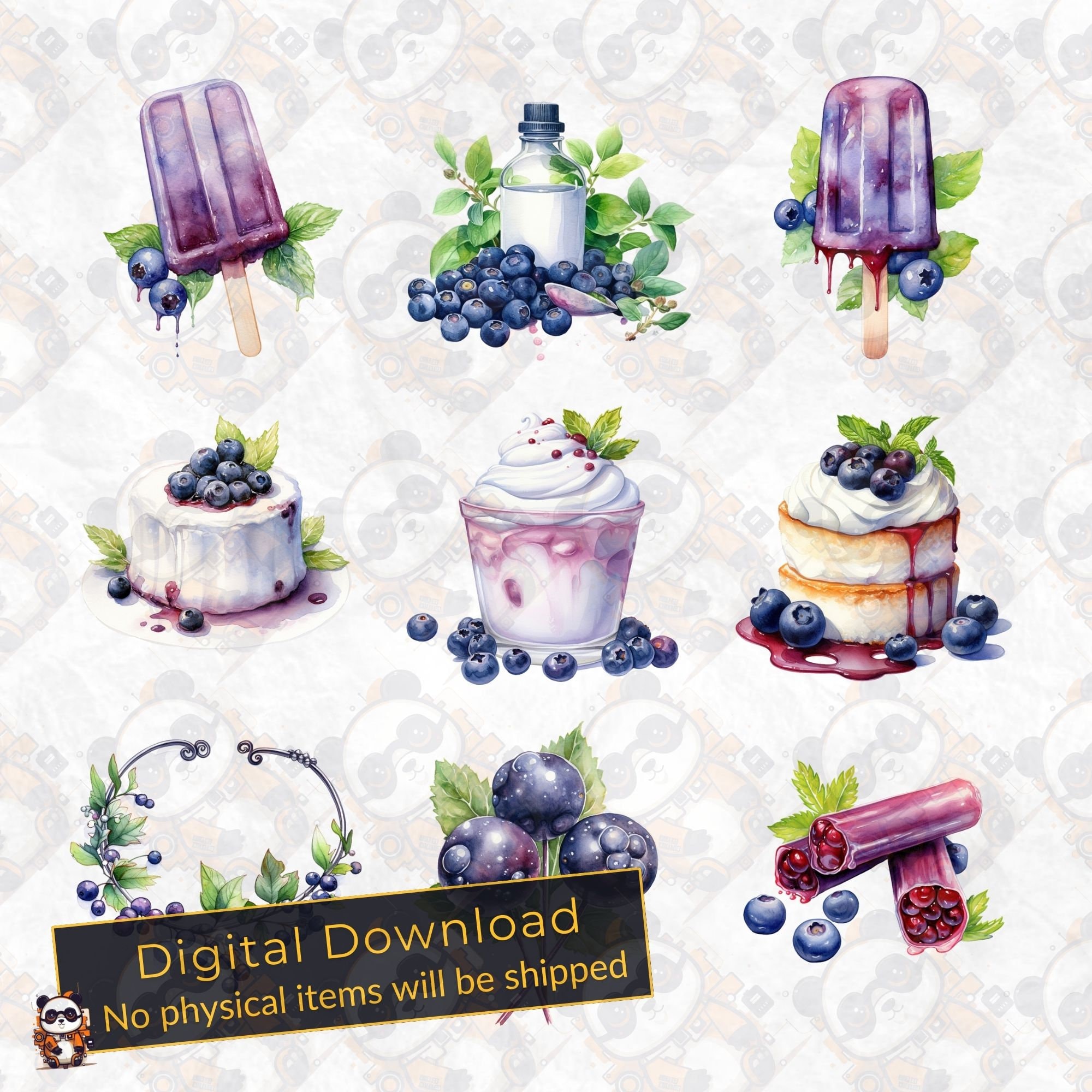 Watercolor Huckleberry Clipart - Clipart Bundle of Huckleberries ...