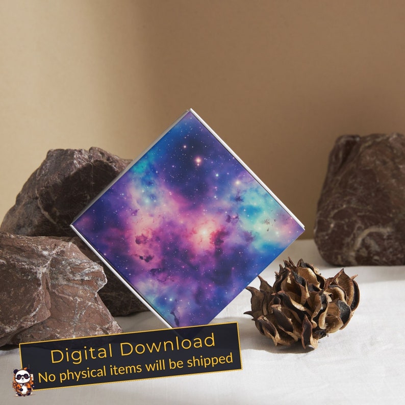 Nebula Notes Seamless Digital Paper Beautiful Galaxy PNG - Etsy