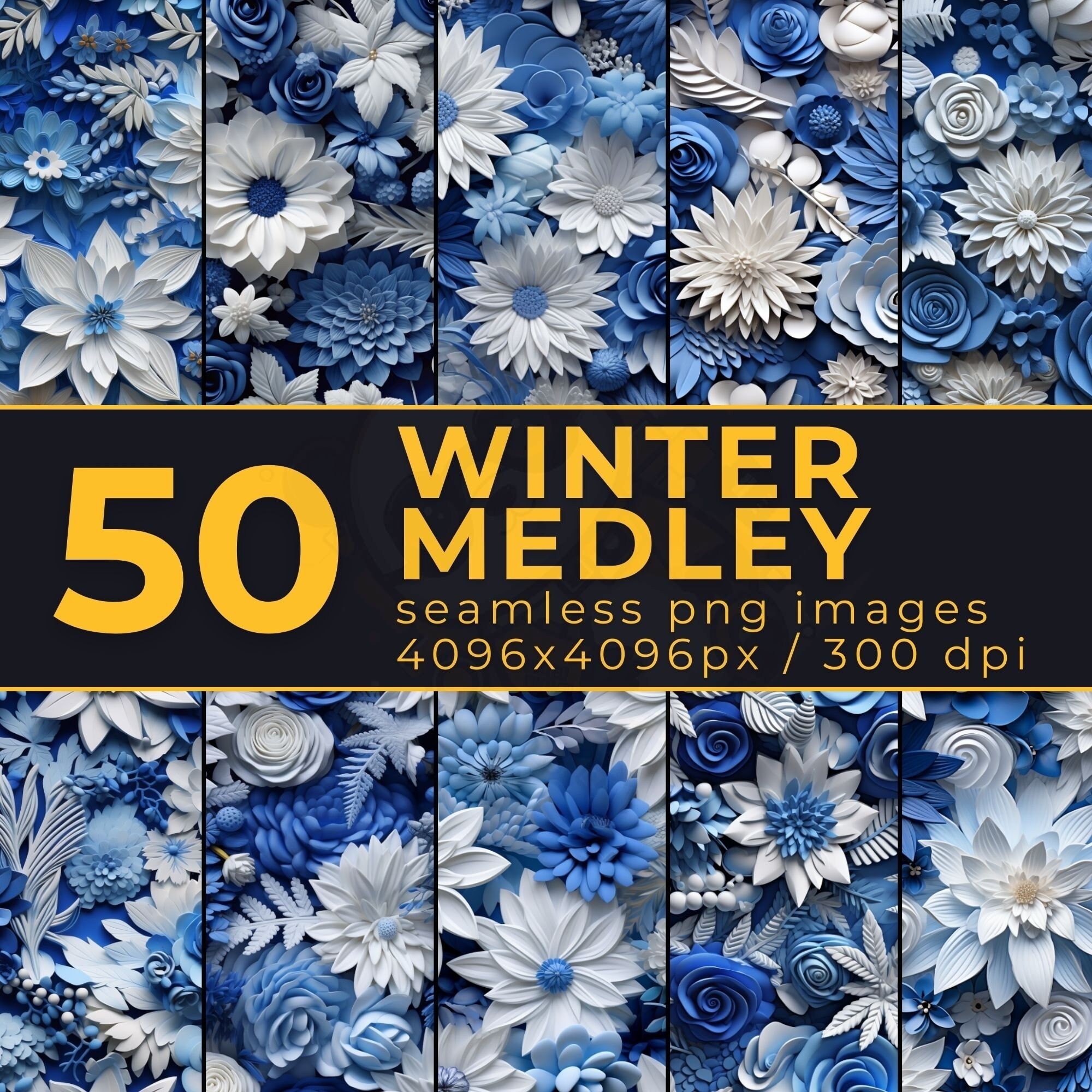 Seasons Big Bundle 1 Seamless Digital Paper Digital Paper Bundle of ...